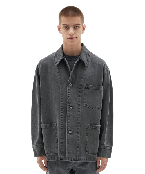 MUSINSA | BROWNYARD French work jacket, gray