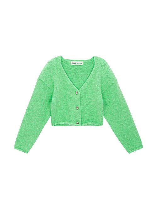 MUSINSA | SALAD BAGUNI No Collar Puff Jacket_mint