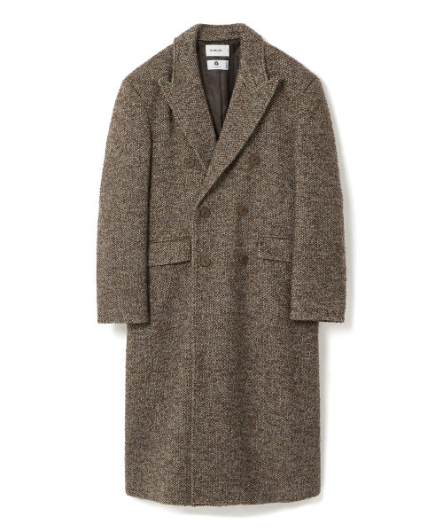 MUSINSA | KIIMUIR Alpaca Wool(WOOL) Daddy Fit Double Maxi Coat_Brown
