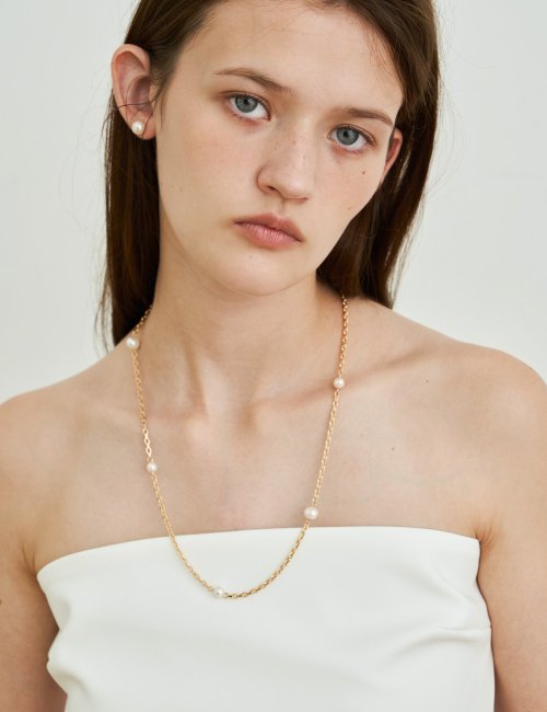 러파인드(RAWFINED) Refined Freshwater Pearl Necklace (Middle/ Long) - 후기 | 무신사