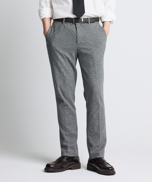 MUSINSA | STCO Motion Free Jersey Slacks_Black (Relax Fit)