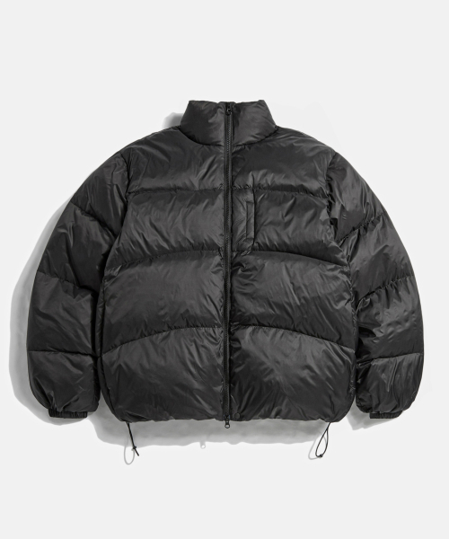 MUSINSA | ESPIONAGE Standard Puffer Down Parka Black