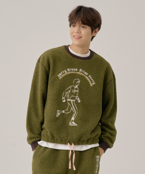 브라이언베리(BRIAN BERRY) BERRYMAN SIGNATURE SET-UP TEE_D/OLIVE - 사이즈 & 후기 | 무신사