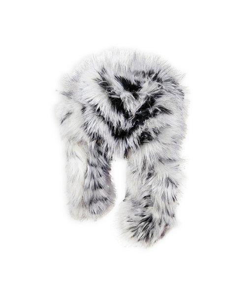 MUSINSA | HOLYNUMBER7 Two-tone fur trapper hat