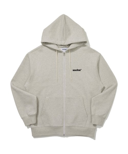 MUSINSA公式 | MARKM MARKM BASIC LOGO HOOD ZIP UP GRAY
