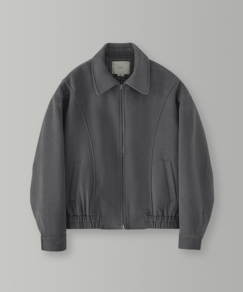 MUSINSA | LAFUDGESTORE Woolrich Oversized Round Jacket_Melange Gray