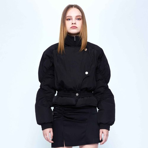 MUSINSA | KIMZISU Double Layered Goose Down Jacket _ Black