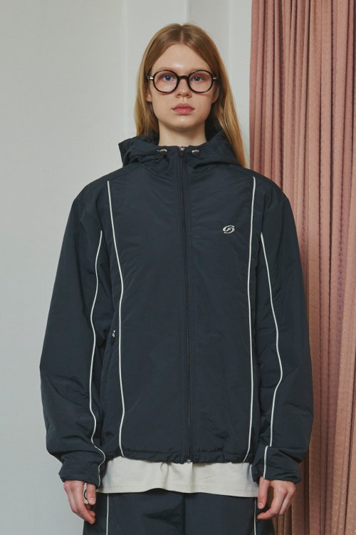 포더웨더(FOR THE WEATHER) Two line Piping jumper (Charcoal) - 사이즈 & 후기 | 무신사