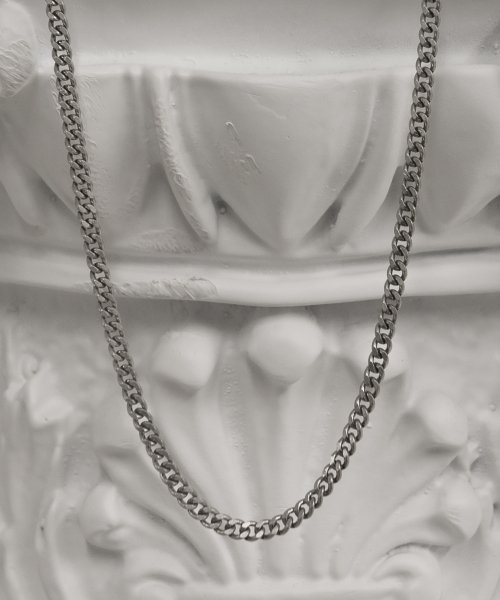 MUSINSA | BLESSED BULLET Classic chain necklace-vintage silver