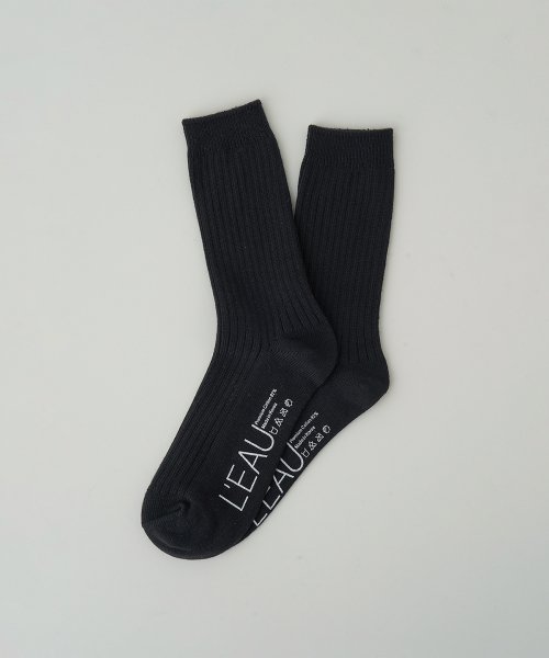 로우(L'EAU) Leau basic socks_black - 사이즈 & 후기 | 무신사