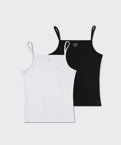 MUSINSA | MUSINSA STANDARD WOMAN Women's Slim String Sleeveless Top 2 Pack