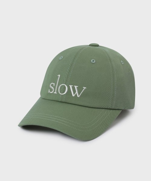 MUSINSA | SLOW RECORD HOUSE Slow Cotton Ball Cap_Green
