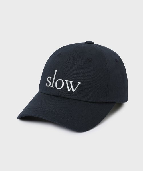 MUSINSA | SLOW RECORD HOUSE Slow cotton ball cap_navy