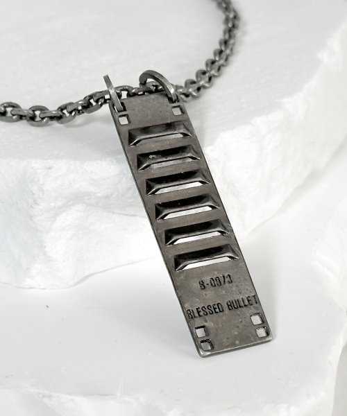MUSINSA | BLESSED BULLET Trapezoid Array Chain Necklace