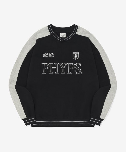MUSINSA公式 | PHYPS Soccer Sweatshirt_Black/Gray