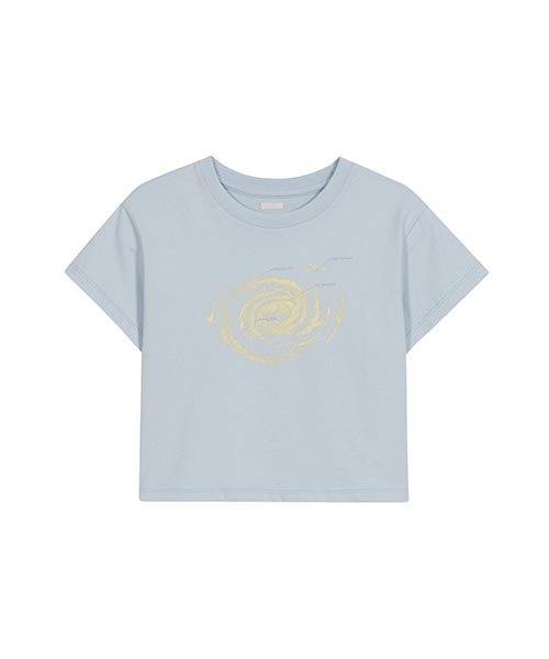 MUSINSA | TYPESERVICE Outlet MILKY WAY CROP T-SHIRT - SKY BLUE