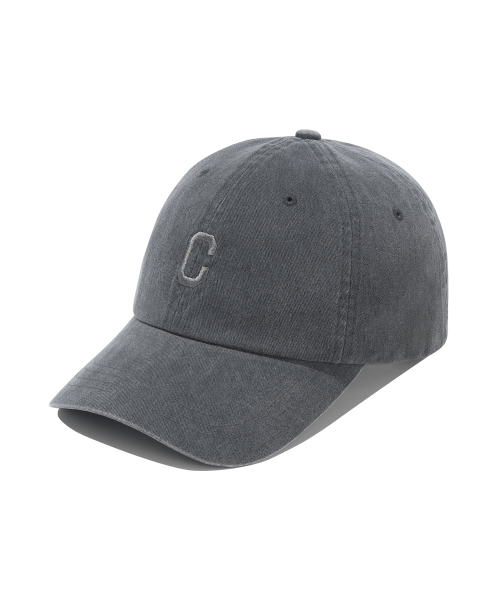 MUSINSA | COVERNAT Washed C Logo Ball Cap Charcoal
