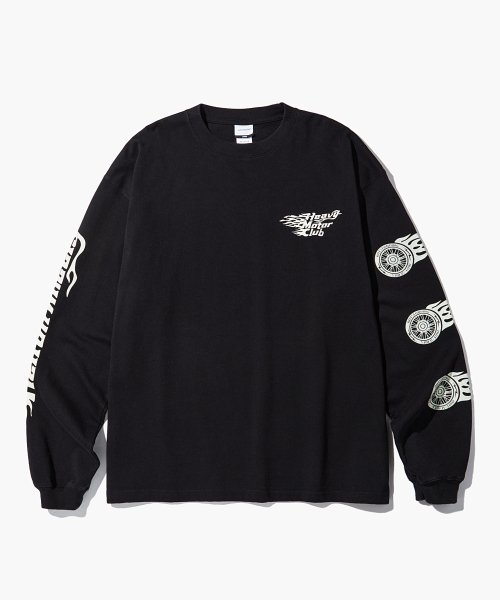 MUSINSA | OUTSTANDING MOT SERIES LONG SLEEVE(HEAVY MOTOR CLUB)_BLACK