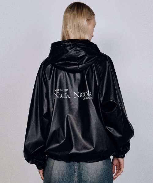 닉앤니콜(NICK&NICOLE) UNIQUE GLOSSY LEATHER JACKET_BLACK - 사이즈 & 후기 | 무신사