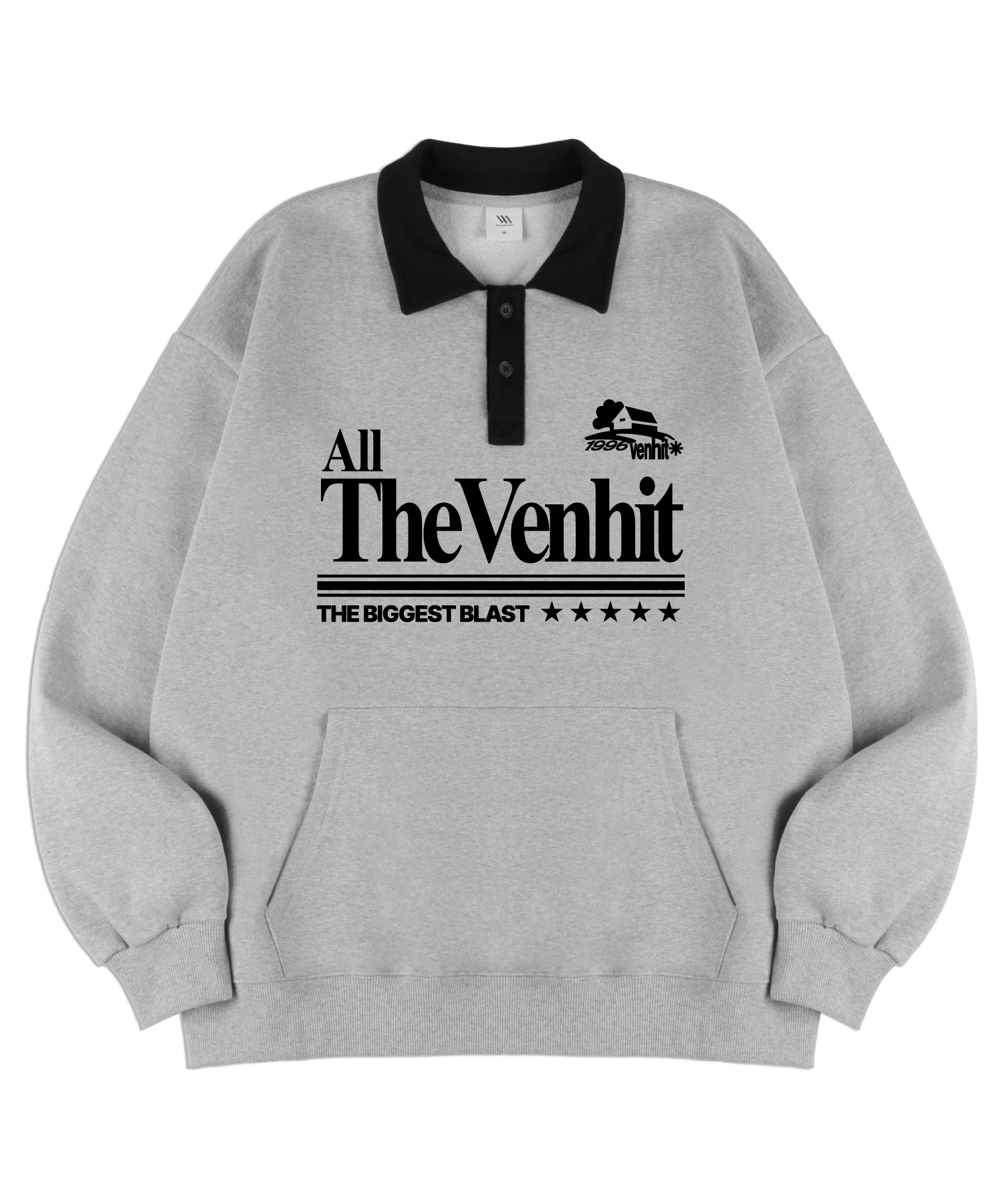 VENHIT ALL VNHT 翻領撞色寬版T (Creatrip)