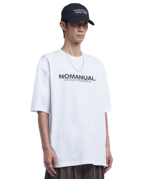 노매뉴얼(NOMANUAL) D.R LOGO T-SHIRT - WHITE - 사이즈 & 후기 | 무신사