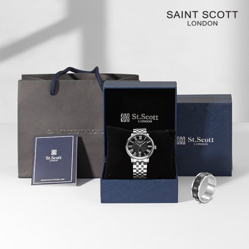 MUSINSA | SAINT SCOTT LONDON ST5110M-SBS + STJ-SR2010BK Karites Men's ...