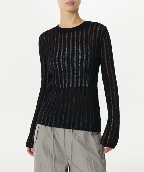 MUSINSA | MUSINSA STANDARD WOMAN Women's Flat Yarn Vertical Crochet ...