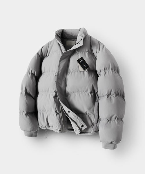 MUSINSA | MIS PRODUCT Two-way couple short padding_Gray