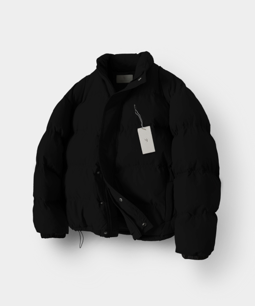 MUSINSA | MIS PRODUCT Two-way couple short padding_Black