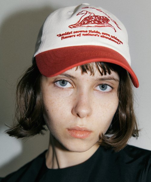 MUSINSA | MAIS CORN LOVERS CLUB BALL CAP / RED