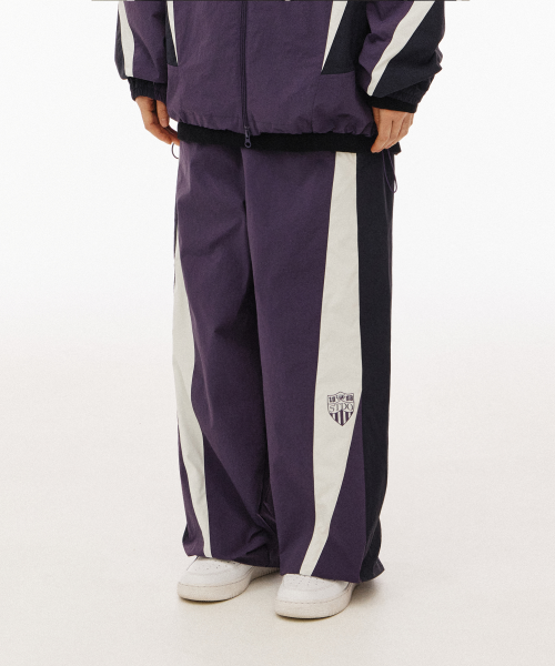 MUSINSA | 1993STUDIO Color Block 93 Sporty Pants_Purple