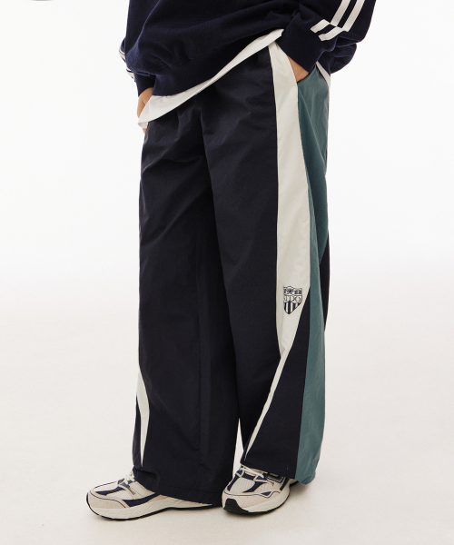 MUSINSA | 1993STUDIO Color block 93 sporty pants_navy