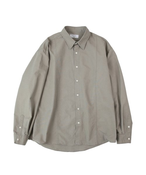 MUSINSA | HOOVES Vintage Dyed Washed Shirt [Sand Beige]