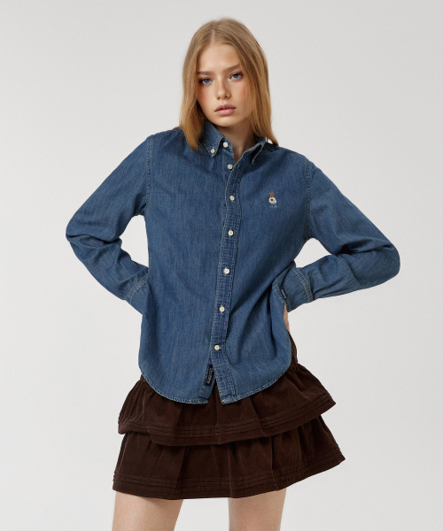 후아유(WHO.A.U) Steve Denim Shirts(Slim Fit) / WHYJF4933F - 사이즈 & 후기 | 무신사