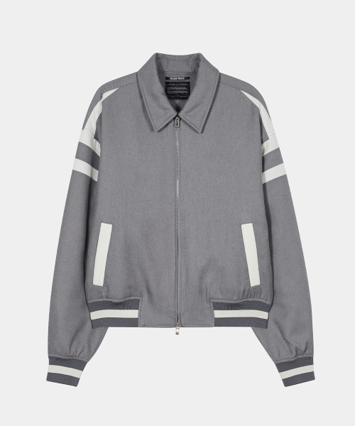 메종미네드(MAISON MINED) SAINT VARSITY JACKET GREY - 사이즈 & 후기 | 무신사