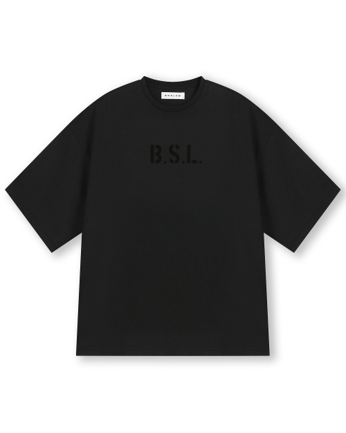 MUSINSA | BESLOW MILITARY LOGO COOLON T-SHIRTS BLACK
