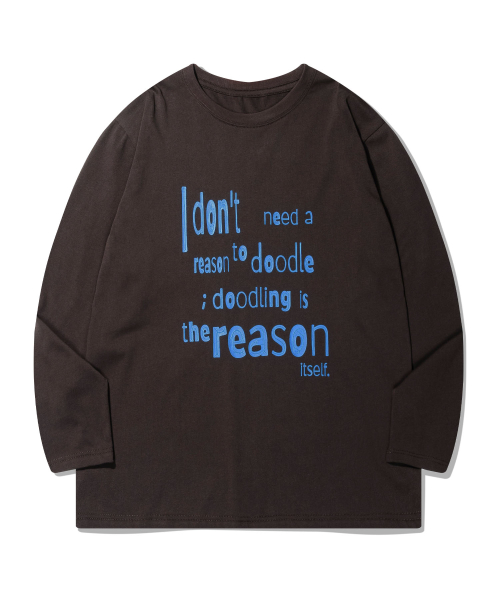 디바인디스턴스(DIVINE DISTANCE) 리즌리스 그래픽 롱 슬리브 [다크브라운] - 사이즈 & 후기 | 무신사