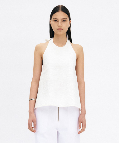 MUSINSA | YUNSE Audrey Halter Top (White)