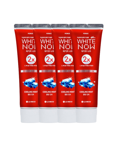 페리오(PERIOE) 화이트나우 치약 120g x 4pack(쿨링민트) - 후기 | 무신사
