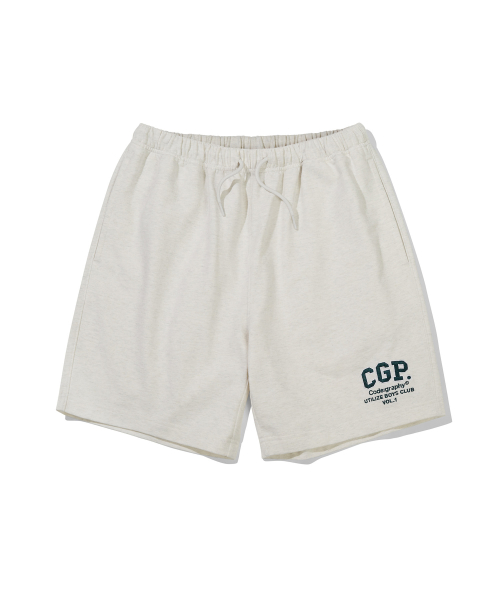 MUSINSA | Codegraphy CGP Arch Logo Training Shorts_oatmeal