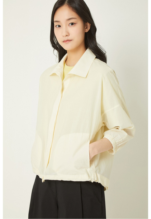 MUSINSA | EPIGRAM Summer 3/4-Sleeved String Shirt EFSFM23201YEX