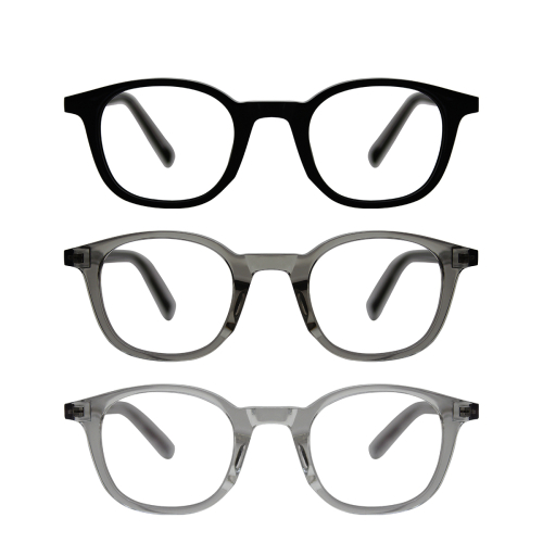 MUSINSA | MARTINCOX MCA6817 Acetate Horn Frame Glasses Gift package (3 colors)