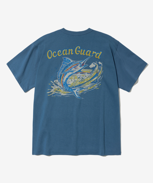 MUSINSA | OUTSTANDING V.S.C TEE(OCEAN GUARD)_BLUE