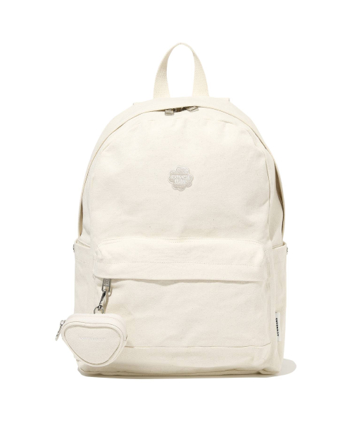 MUSINSA | COVERNAT Cloverheart Canvas Backpack Ivory