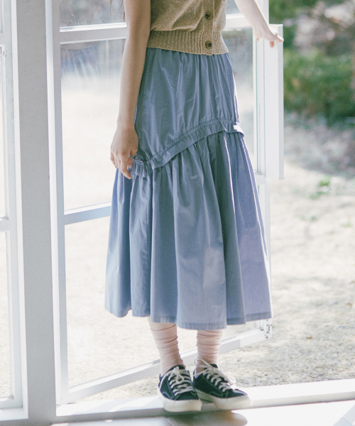 MUSINSA | COMONINOZ W SIDE STRING SKIRT [2 COLOR]