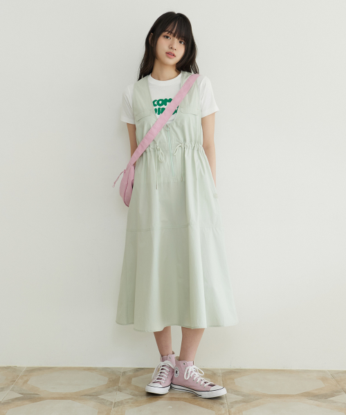 MUSINSA公式 | COMONINOZ W STRING LINED DRESS [2 COLOR]