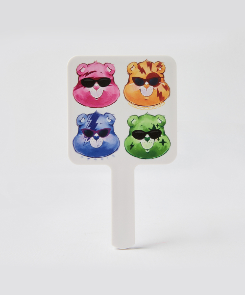 MUSINSA | BEYOND CLOSET Rock Band Square Shaped Hand Mirror White