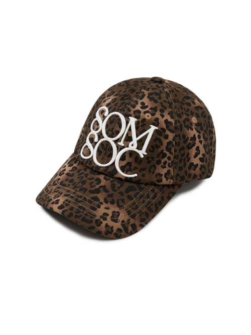 MUSINSA | SOMSOC SOMSOC LOGO EMBROIDERY BALL-CAP_LEOPARD