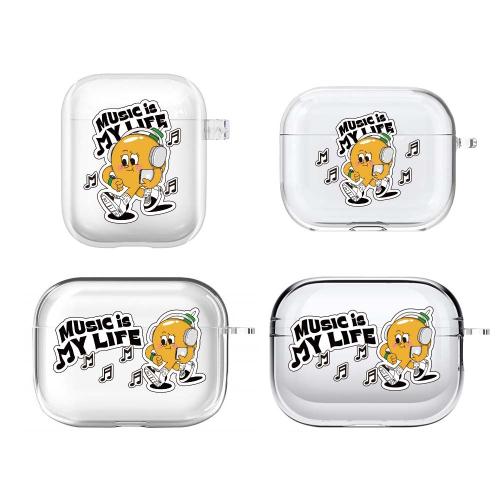 MUSINSA | BALLOON FRIENDS AirPod Clear Case - Headset Range