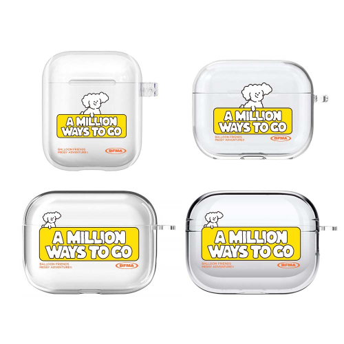 MUSINSA | BALLOON FRIENDS AirPod Clear Case - GR Way2Go